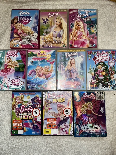 BARBIE DVD BUNDLE X 10 Childrens Animation Family Collection Free P&P ...