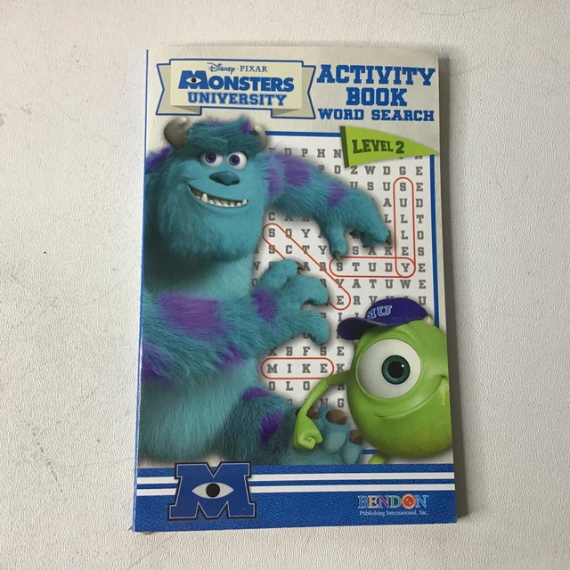 DISNEY PIXAR MONSTERS University Activity Book Word Search Level 2 £3. ...
