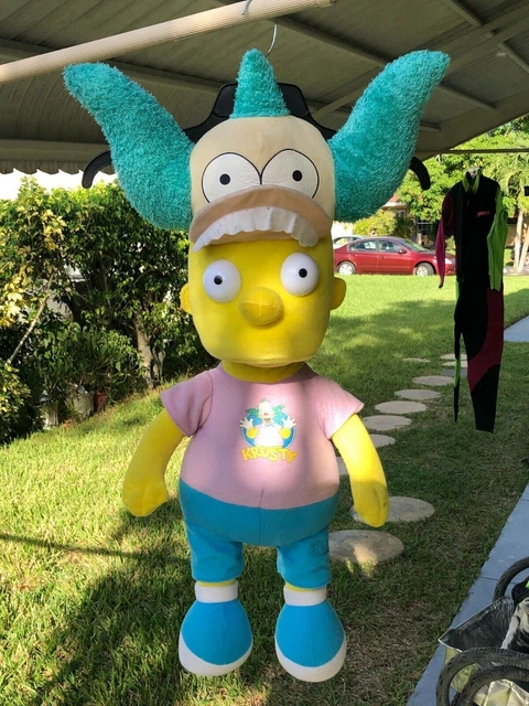 20& THE SIMPSONS Bart Simpson Krusty the Clown Fan Hat Plush Stuffed ...