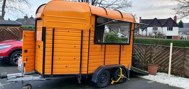 CONVERTED DOUBLE RICE Horse Box catering Trailer £1,500.00 - PicClick UK