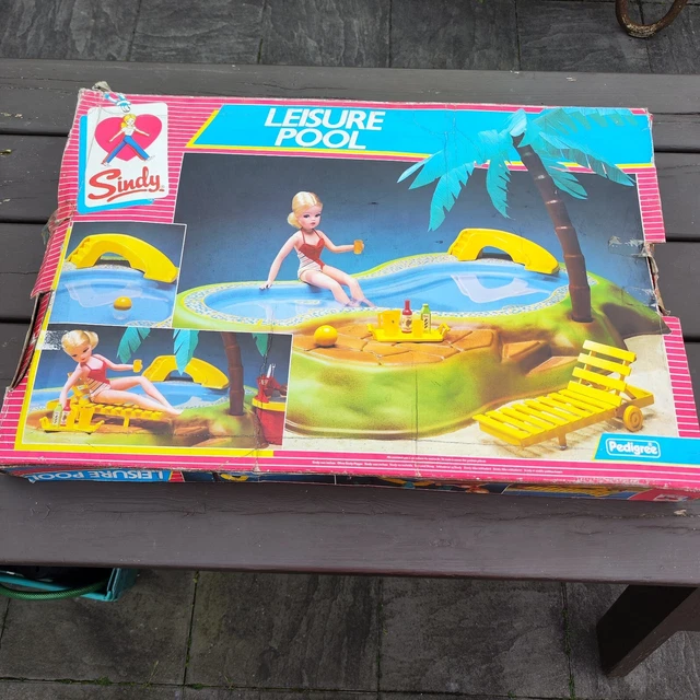 Sindy Leisure Pool Pedigree Vintage 80s Boxed Fashion Doll Size Incomplete £3499 Picclick Uk