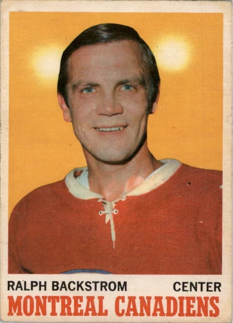 1970-71 O-PEE-CHEE NHL #52 Ralph Backstrom Montréal Canadiens EUR 4,06 ...