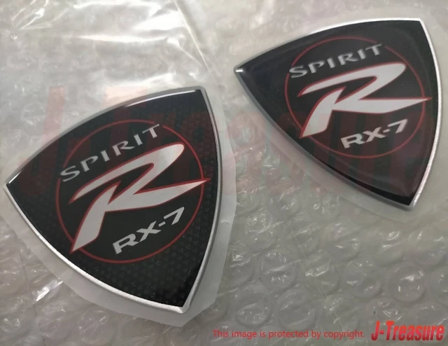 MAZDA RX-7 FD3S Genuine SPIRIT R Fender Side Emblem Badge Ornament 2pcs ...