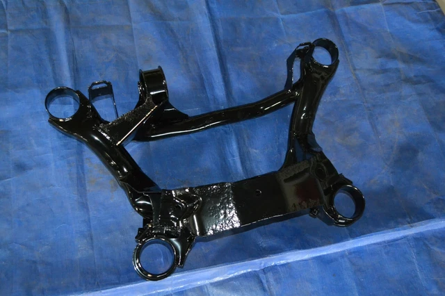 BMW E46 REAR subframe reinforcement bar powder coated black 320i 325i ...