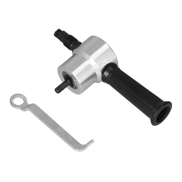 DOUBLE HEAD METAL Cutter Sheet Nibbler Electric Drill Circle Cutting ...