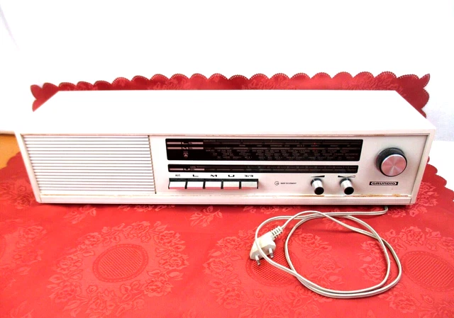 GRUNDIG RF 115 a Radio Alltransistor Musikgerät weiß sehr selten 60er ...