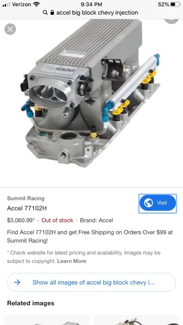 ACCEL BIG BLOCK Chevy fuel injection bbc $1,349.00 - PicClick