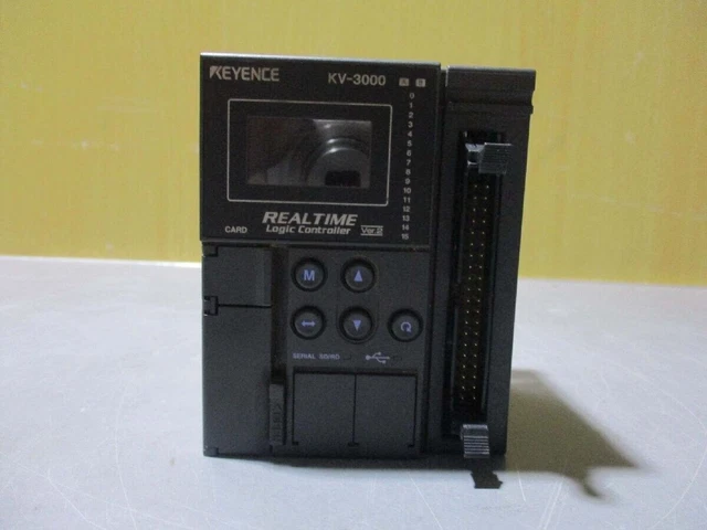 KEYENCE KV-3000 PLC Serial Built-in CPU Unit Programmable Controllers ...