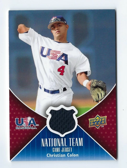CHRISTIAN COLON 2009 Ud Usa National Team Game Jersey Usa-Cc Upper Deck ...