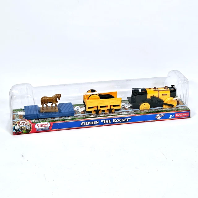 STEPHEN THE ROCKET Train & Carriages Fisher Price Trackmaster Thomas & Friends £59.95 - PicClick UK