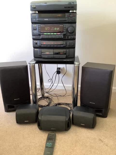 AIWA Z-VM280 HI-FI Stereo Stack System. 5 Speaker Surround Sound. £100. ...