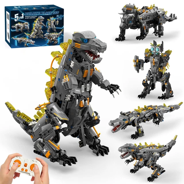 TECHNIC ROBOT BUILDING Sets, 935PCS 5-IN-1 RC Robot and Monster, Remote ...