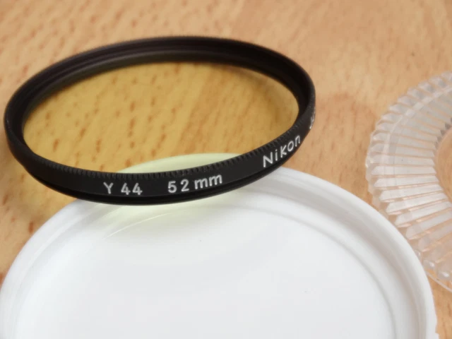 NIKON FILTER FILTRE jaune Yellow Y44 (for NIKKOR) black and white. EUR ...