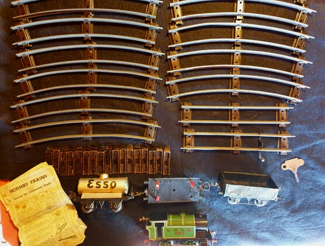 HORNBY “O” GAUGE type 101 clockwork train LNER set -in working ...