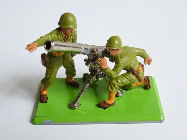 VINTAGE 1970S BRITAINS Deetail WW2 American/US Infantry 75mm Gun. Toy ...