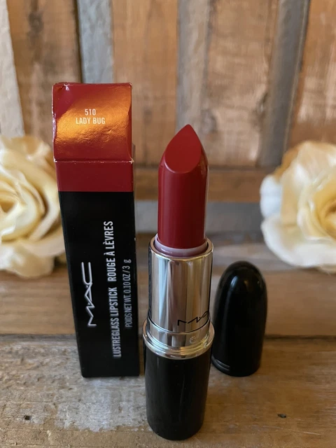 UPGRADED EDITION # 510 LADY BUG~MAC Lustreglass Sheer Shine Lipstick ...