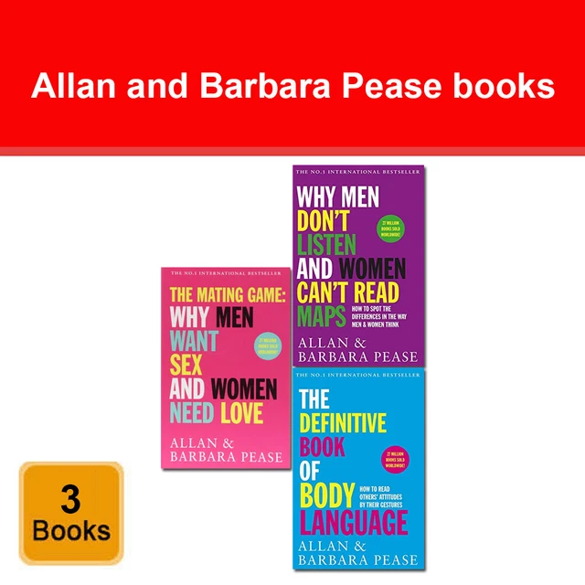 ALLAN AND BARBARA Pease 3 Books Collection Set Definitive Book of Body ...