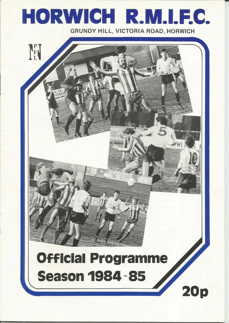 HORWICH RMI V Worksop Town 1988/1989 £3.50 - PicClick UK