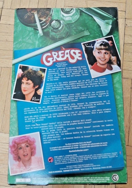 NEW BARBIE GREASE 30 Years Rizzo Doll Pink Label Collector Edition New ...