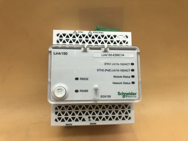 SCHNEIDER ELECTRIC POWERLOGIC EGX150 Ethernet Modbus Gateway 24VDC EUR ... SCHNEIDER ELECTRIC POWERLOGIC EGX150 Ethernet Modbus Gateway 24VDC EUR ...