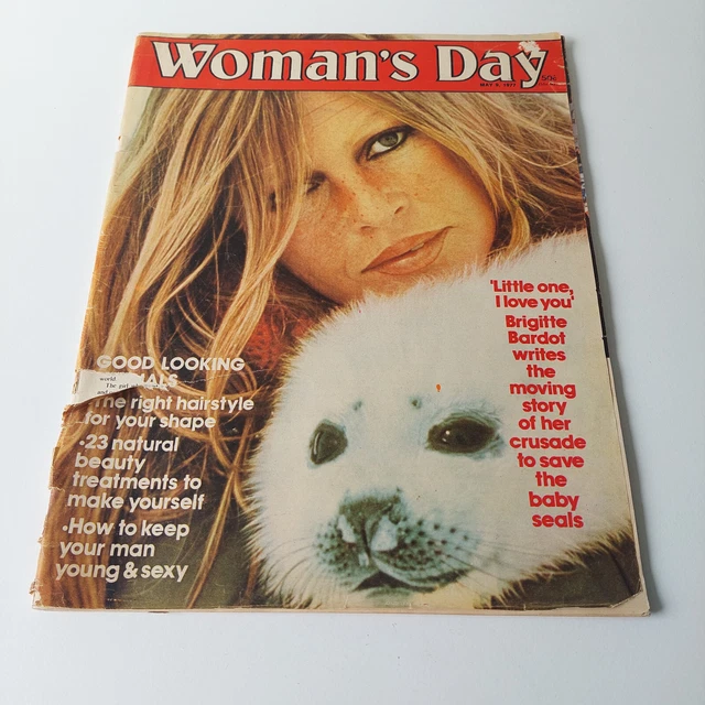 WOMANS DAY MAY 9 1977 Brigitte Bardot Britt Eckland EUR 3,22 - PicClick FR