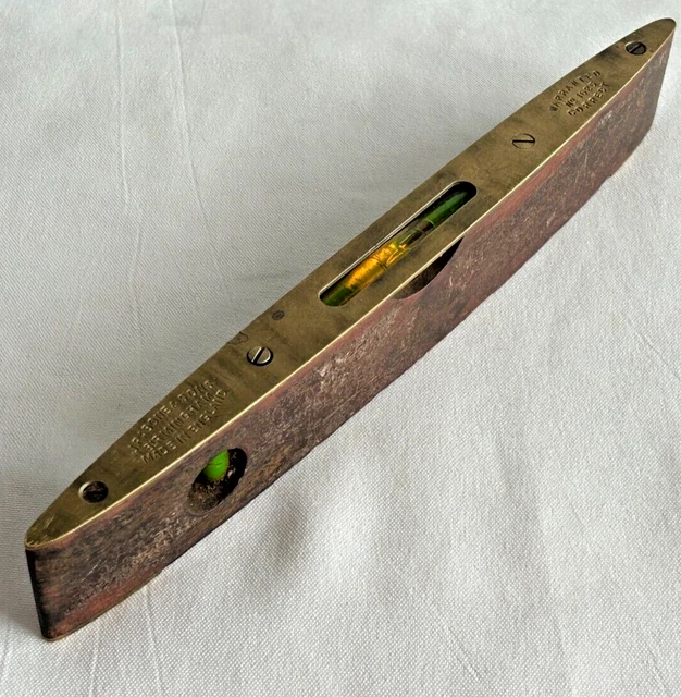 ANTIQUE J RABONE & Sons spirit level wood & brass No 1625 £12.50 ...