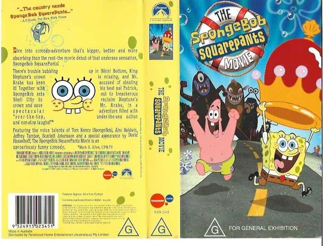 Spongebob Movie Vhs