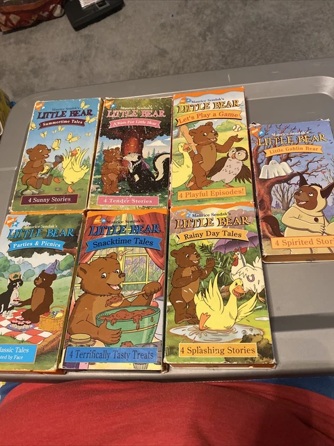 LITTLE BEAR VHS Lot If 7 Different Videos Maurice Sendak Nick Jr Rare ...
