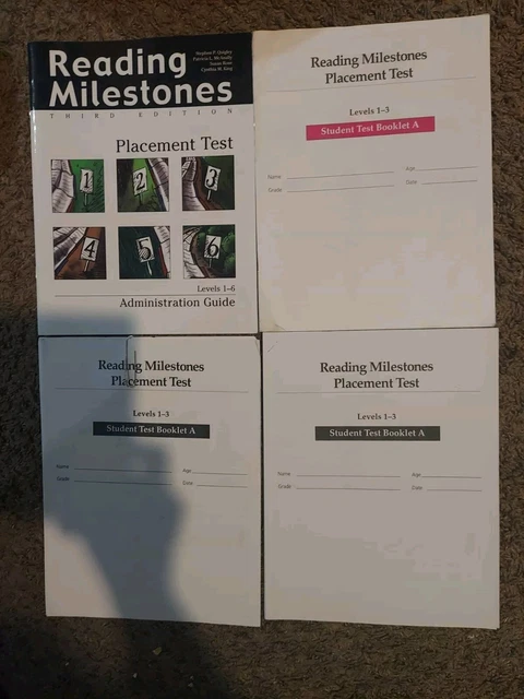 Reading Milestones Placement Test FOR SALE! - PicClick