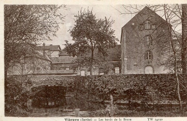 CARTE VIBRAYE LES bords de la Braye EUR 5,00 - PicClick FR