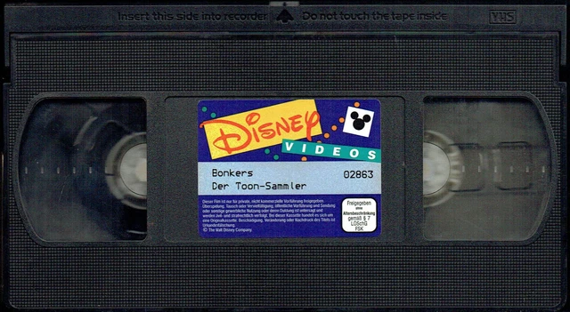 (VHS) BONKERS - Der Toon-Sammler - Disney Television Animation - 1993 ...