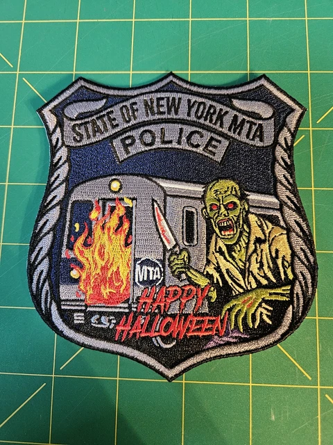 NEW YORK STATE MTA Railroad Train Police Patch RR RY 2025 HALLOWEEN ...