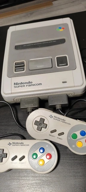 SUPER FAMICOM 1CHIP-02 (Ntsc-j Nintendo) et 2 manettes belle esthétique ...