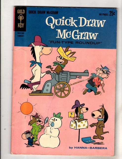 Quick Draw Mcgraw Fun Type Roundup 13 1963 Giant Size Issue Comic £949 Picclick Uk