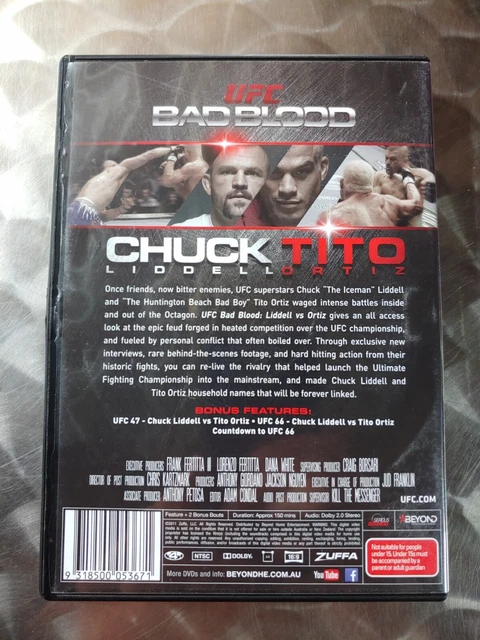 UFC: BAD BLOOD - Chuck Liddell Vs Tito Ortiz - 2011 DVD $8.60 - PicClick AU