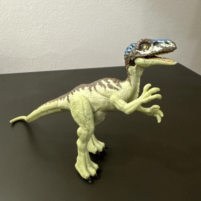 MATTEL JURASSIC WORLD Camp Cretaceous Attack Pack Coelurus Dinosaur Toy ...