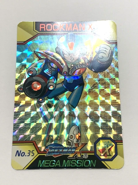 MEGAMAN CARD ROCKMAN Card Rockman X MEGA MISSION No.35 RM-X7 F/S £37.99 ...