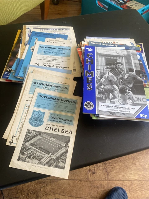 64 SPURS TOTTENHAM Hotspur Football Programmes Rare Testimonials ...