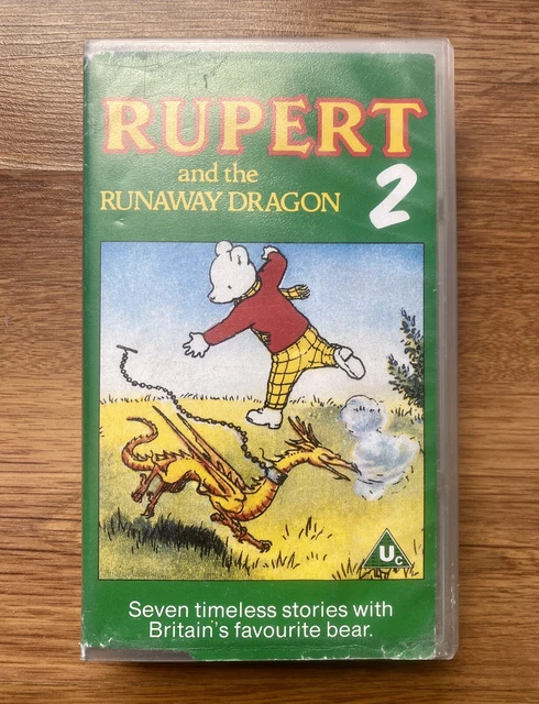 RUPERT AND THE Runaway Dragon 2 Childrens VHS Video Cassette Tape 1990 ...