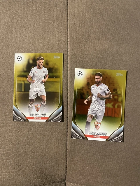 TOPPS UEFA UCC Flagship 2023 2024 Gold Starball Sevilla Rakitic Sergio ...