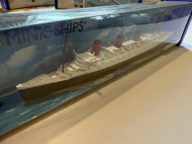 HORNBY MINIC SHIPS RMS Queen Mary M703 1:1200 Scale Model Original ...