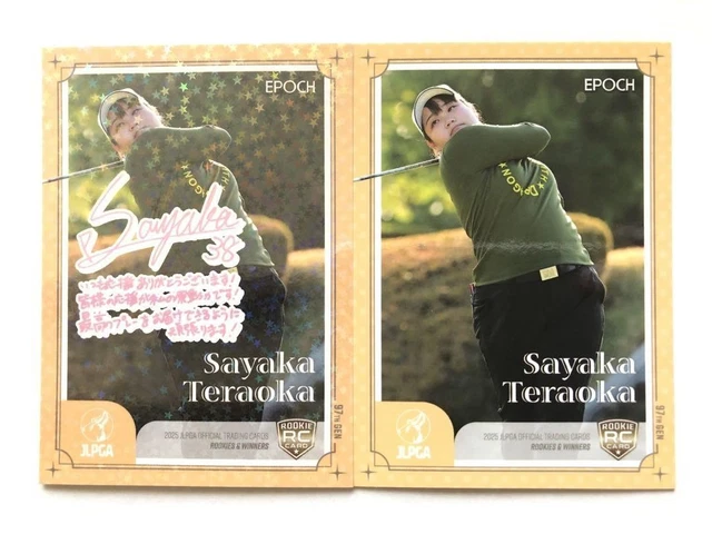 TERAOKA SAYAKA EPOCH 2025 JLPGA Official Golf Rookie Hologram Cards 2 Set EUR 37,07 - PicClick DE
