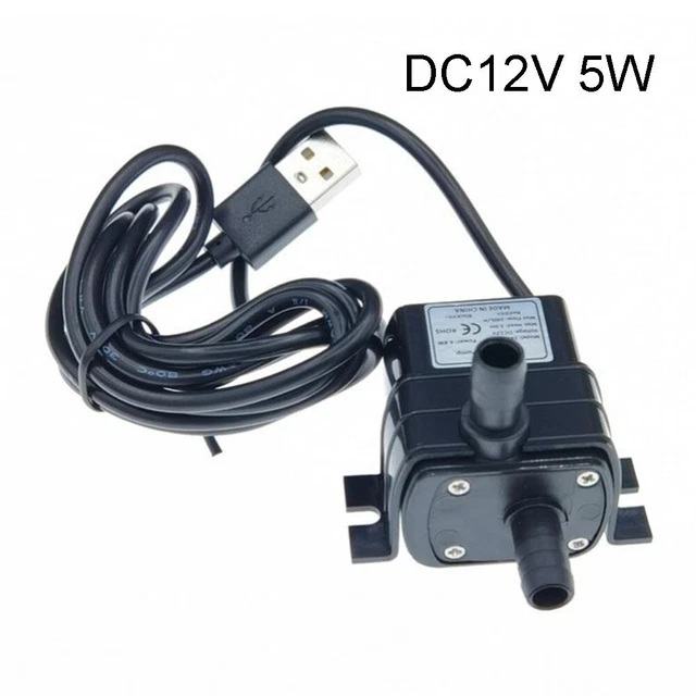 POMPA ACQUA SOMMERSA USB DC 5V/12V prestazioni silenziose e affidabili ...