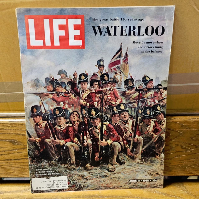 LIFE MAGAZINE JUNE 11 1965 Waterloo Napoleon The Great Battle law and ...