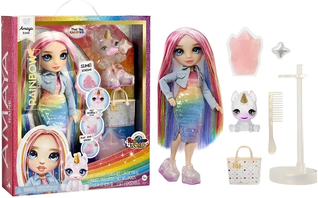 NEW RAINBOW HIGH Amaya (Rainbow) with Slime Kit & Pet - Rainbow 11 ...