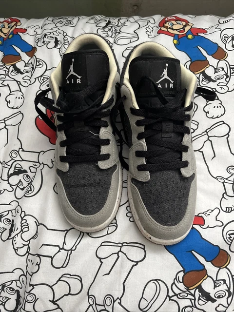 NIKE AIR JORDAN 1 grigio cratere basso taglia 5,5 uk EUR 52,54 ...