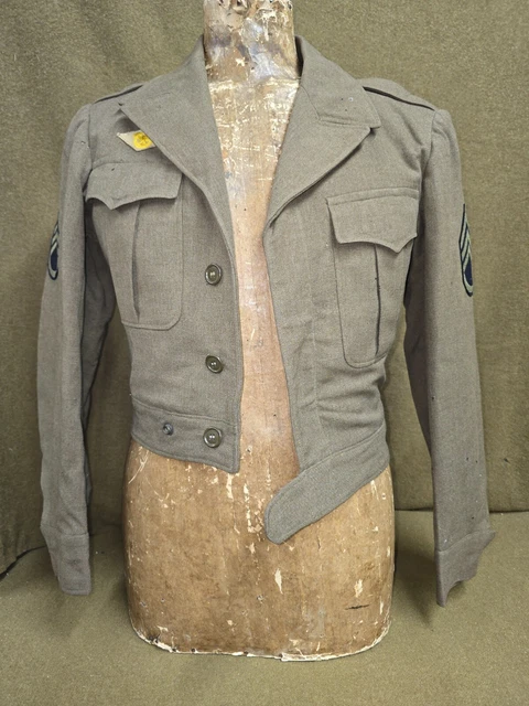 WWII US ARMY Ike Jacket with Ruptured Duck Dated 1944 SEE DESC £49.46 ...