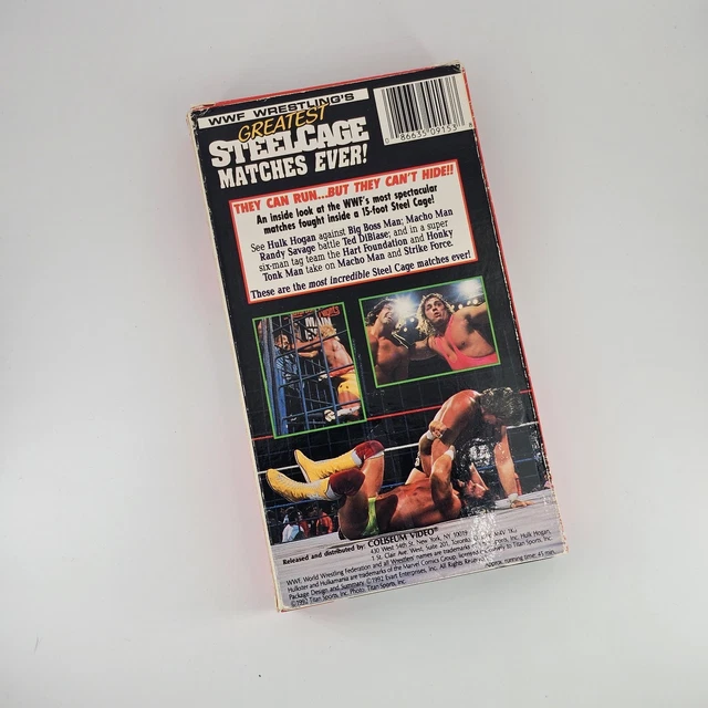 WWF WRESTLING’S GREATEST Steel Cage Matches Ever! Hulk Hogan WWE VHS ...