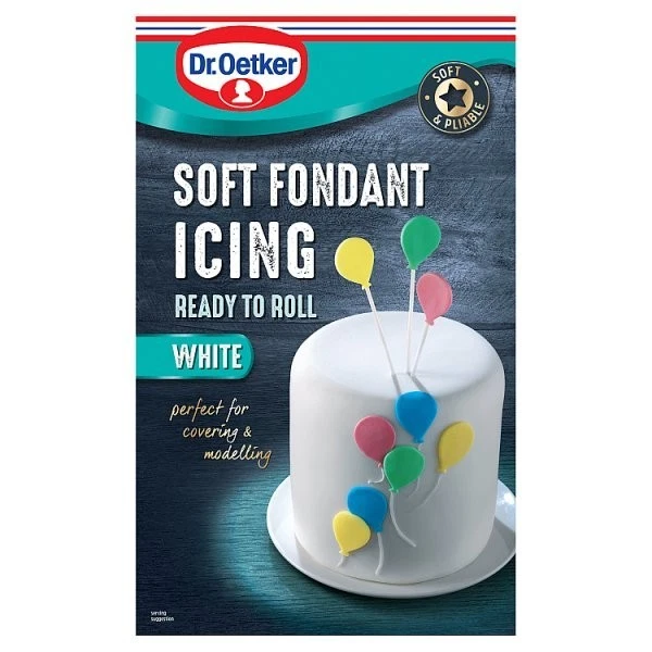 DR. OETKER SOFT Fondant Icing Ready to Roll White Case of 6 x 1kg £35. ...