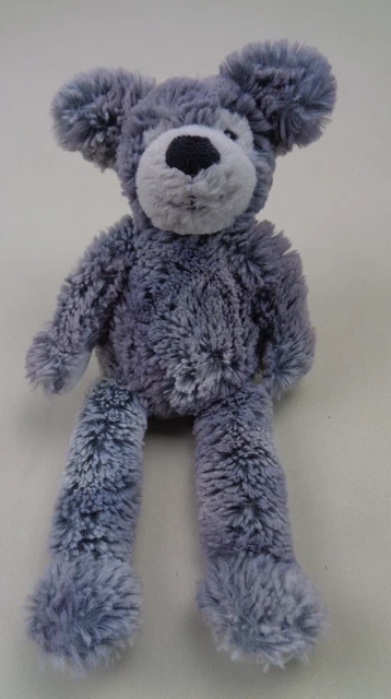 RARE RETIRED JELLYCAT Small Puddle Mutt Grey Dog Soft Plush Toy 10 inch ...